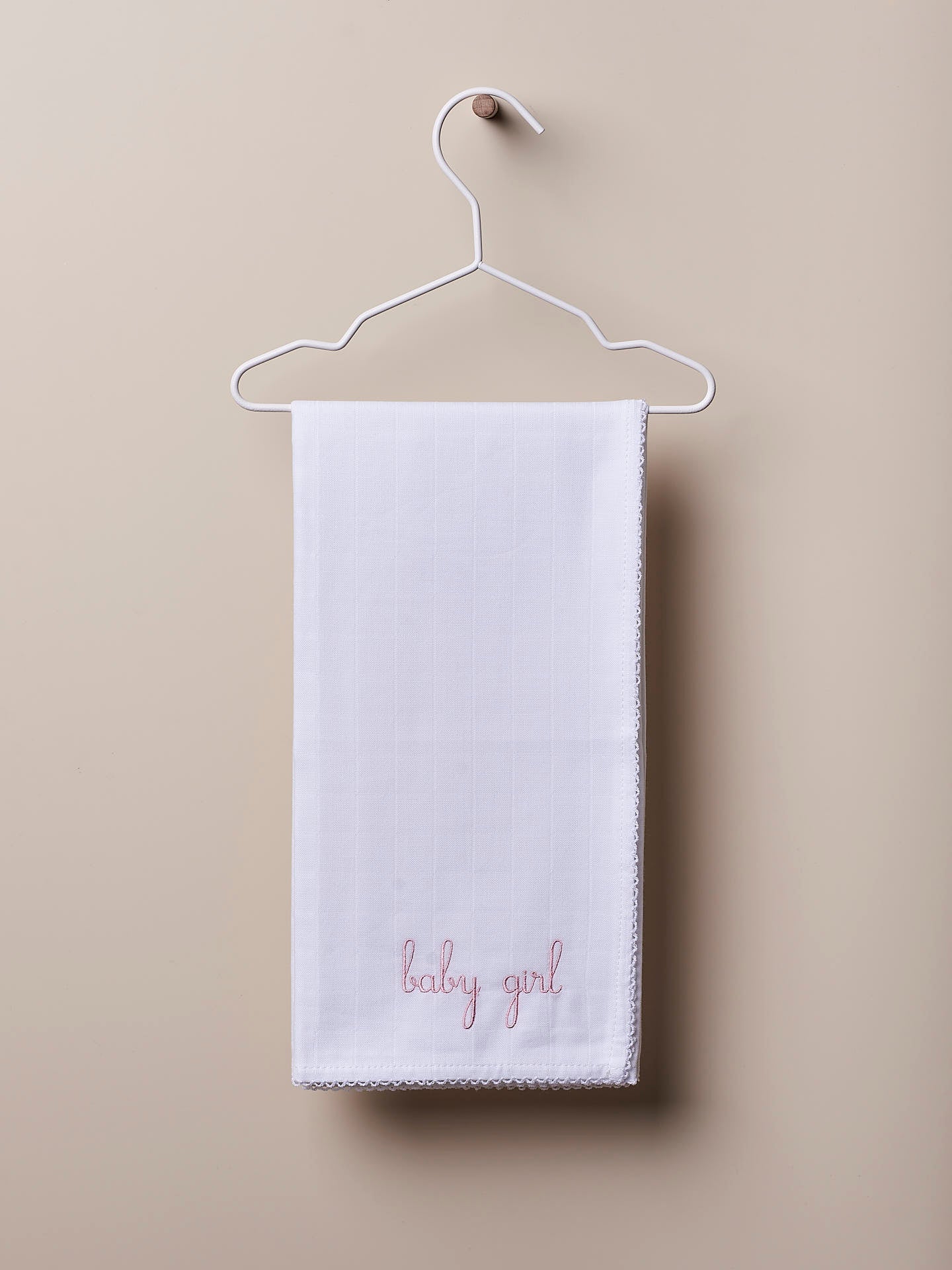 WEDOBLE Swaddle,Baby Girl Hvit/Rosa | Farmor Ingvarda